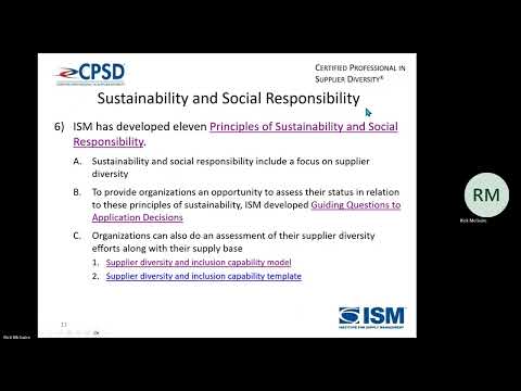 CPSD SD A 3 Integrate Supplier Diversity with Other Business Initiatives