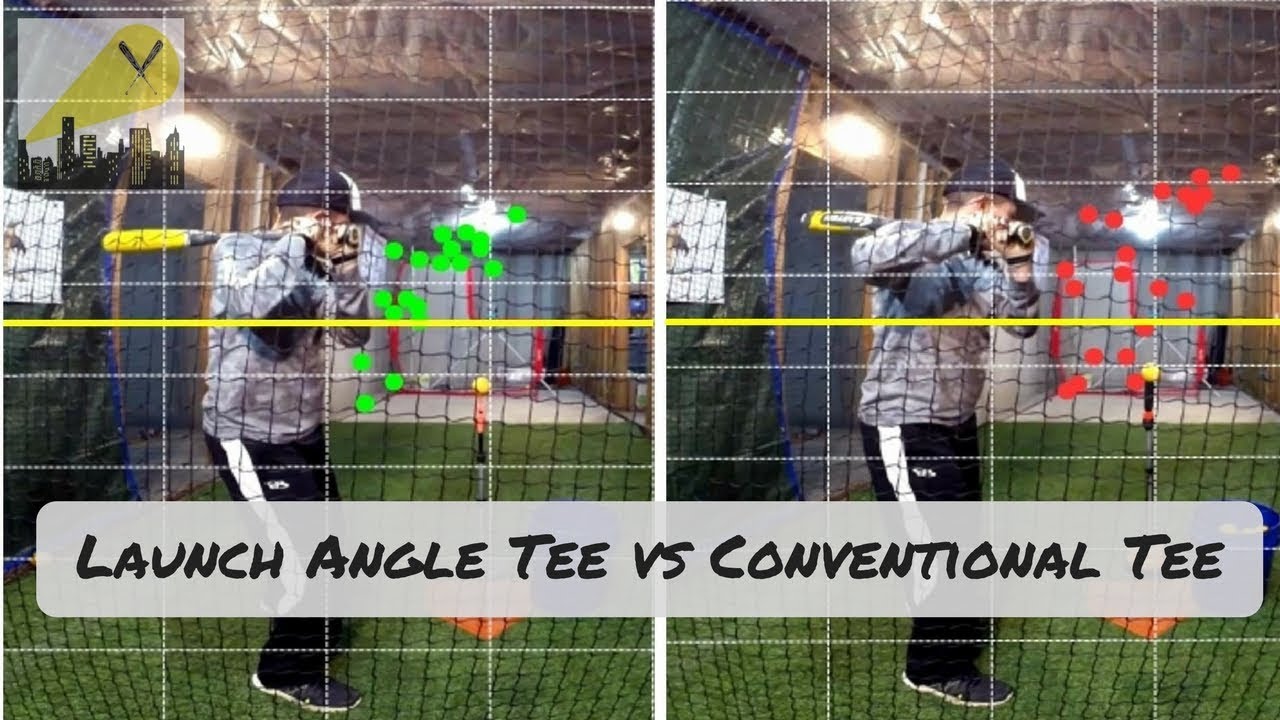 Hitter Spray Chart Comparison: Launch Angle Tee vs Conventional Tee