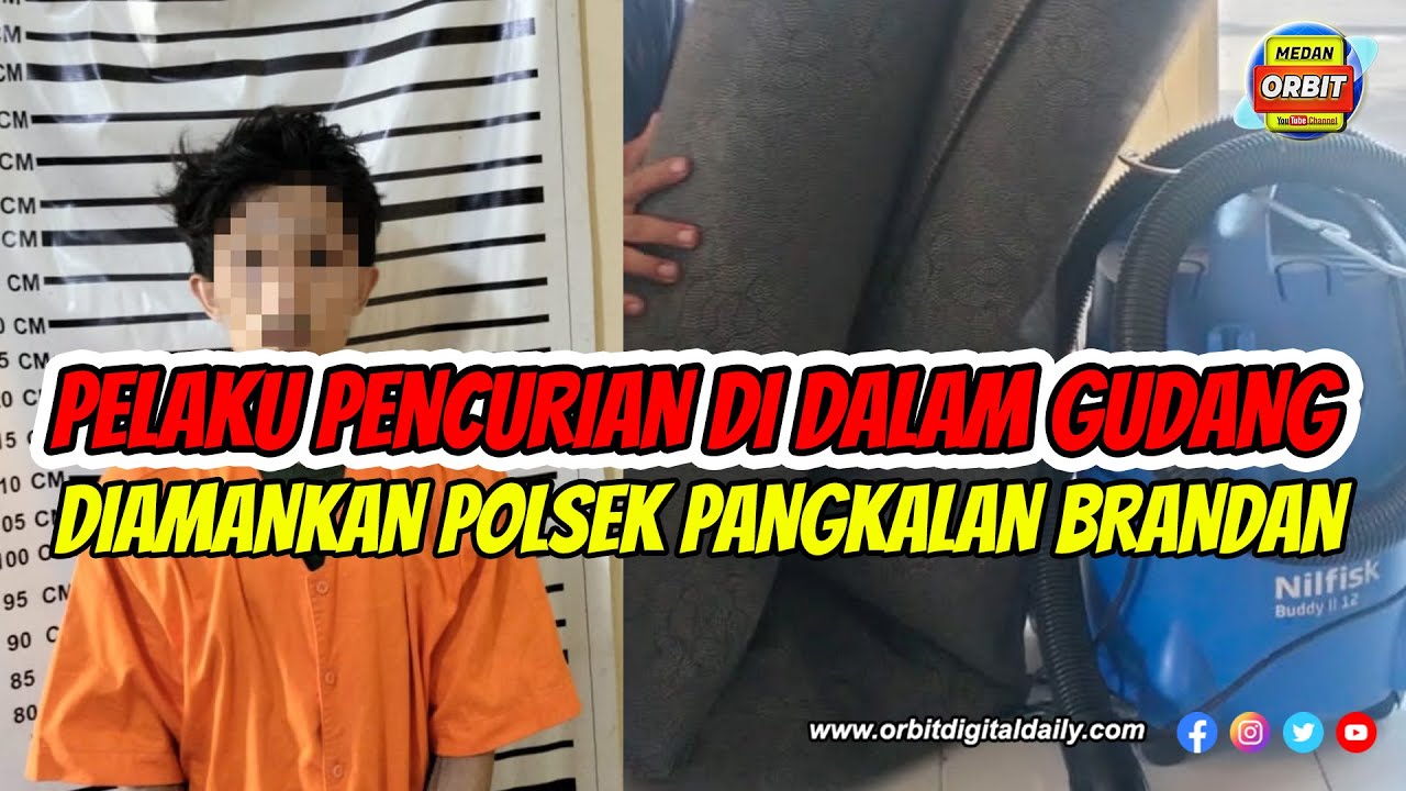 PELAKU PENCURIAN DI DALAM GUDANG DIAMANKAN POLSEK PANGKALAN BRANDAN