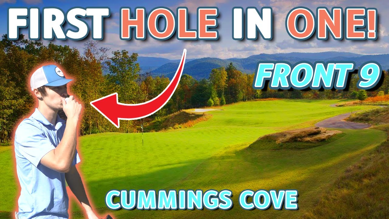 I saw his FIRST HOLE IN ONE! Cummings Cove Course Vlog | Front 9 | Shot Tracers