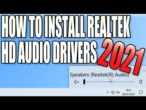 How To Install Realtek HD Audio Drivers In Windows 10 Tutorial