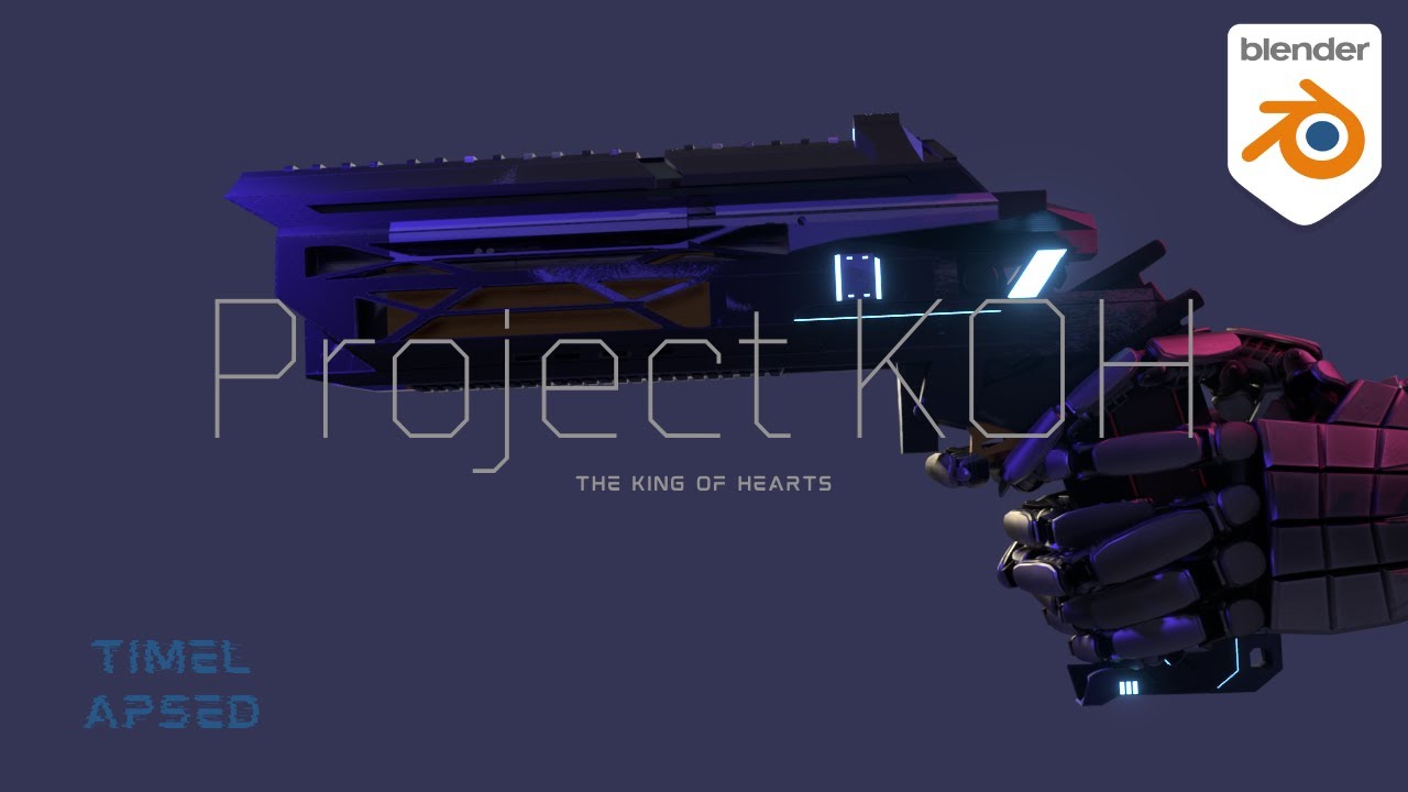 Sci Fi Weapon Project KOH Model - Blender