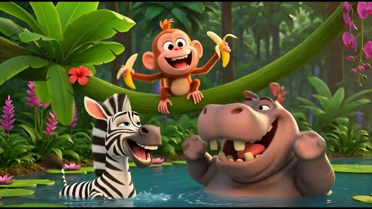 The Smiling Monkey 😊 | Preschool Moral Story About Kindness | 3D Animated Kids Cartoon