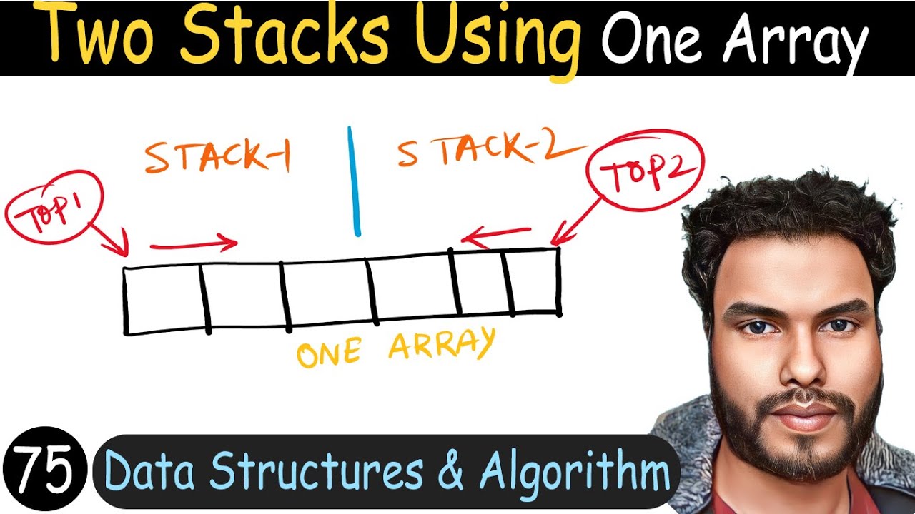 75 - Implement Two Stacks in One Array | DSA Tutorial