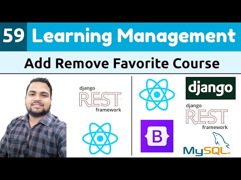 Django ReactJs LMS #59 | Favorite course system | Add Remove favorite course for logged in student