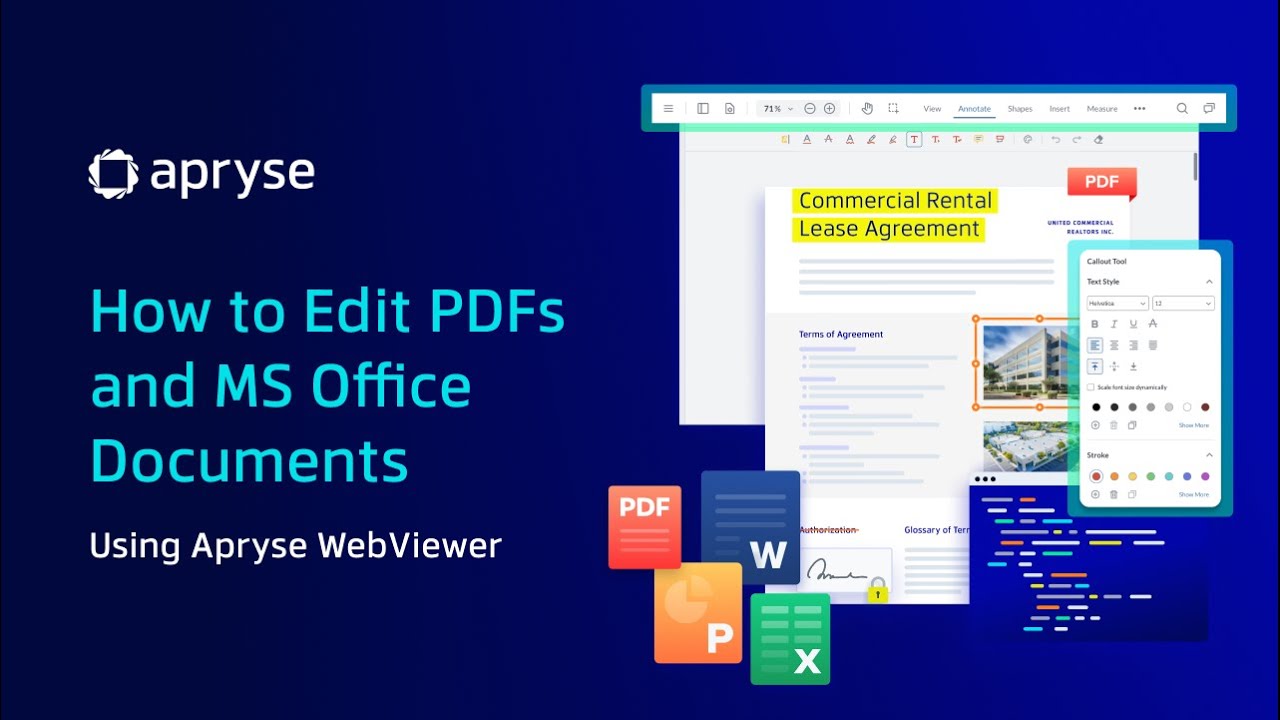 How to Edit PDFs and MS Office Documents Using Apryse WebViewer