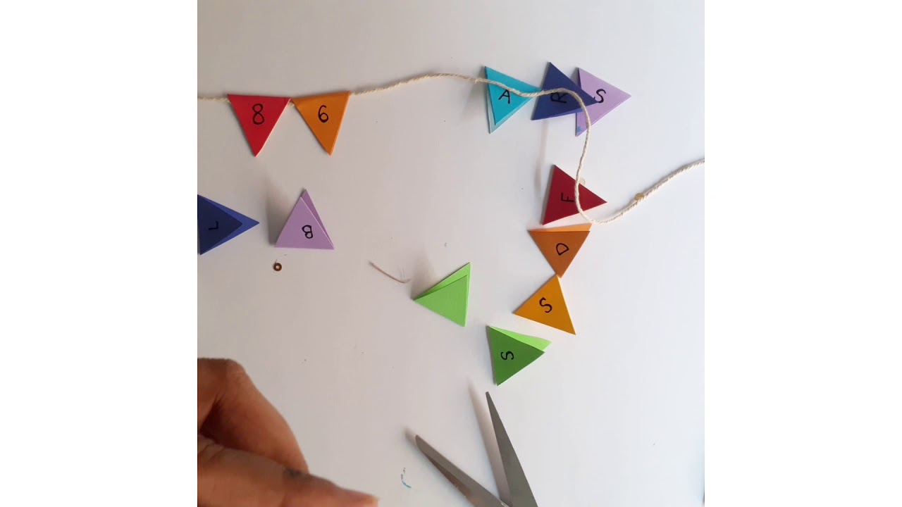 Bunting flags Cake topper