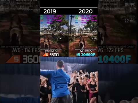 CPU R5 3600 VS I5 10400F #pc #gpu #cpu #gaming #games #vs #videoshorts #playstation #shorts #memes