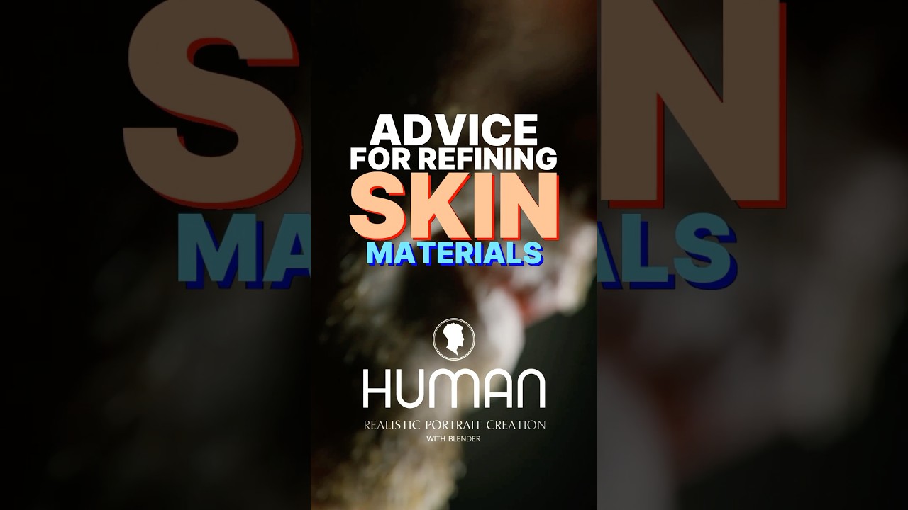 Perfecting skin material in Blender 💡 #b3d #blender #blendertutorial