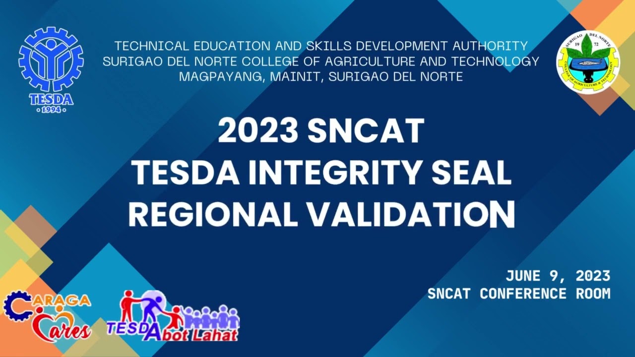 2023 SNCAT TESDA Integrity Seal