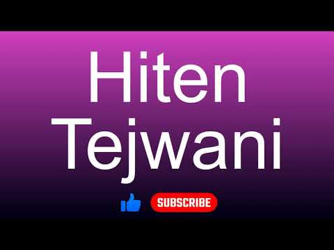How to correctly pronounce - Hiten Tejwani