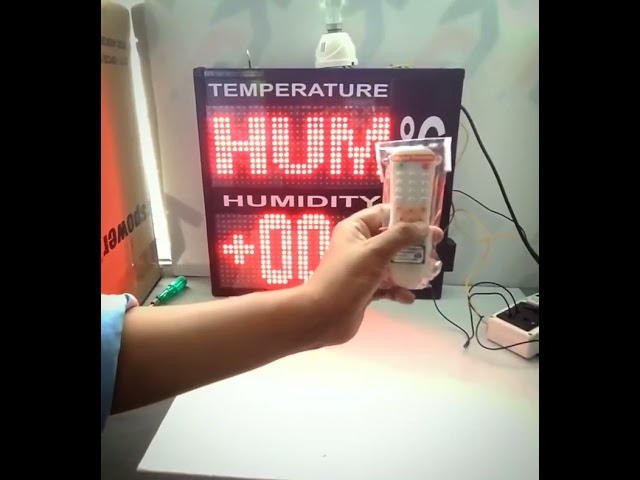 TEMERATURE & HUMIDTY DISPAY - Temperature And Humidity Display Board ...