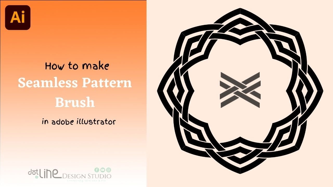 Create a Seamless Pattern Brush | Adobe illustrator Tutorial | fast and easy  for beginners |