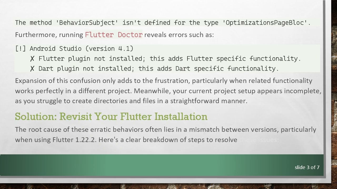 Resolving Flutter Plugin Not Installed Issues in Android Studio for a Smooth Development Experience