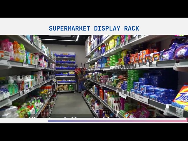 Supermarket And Store Display Rack - Six Shelve Display Rack ...