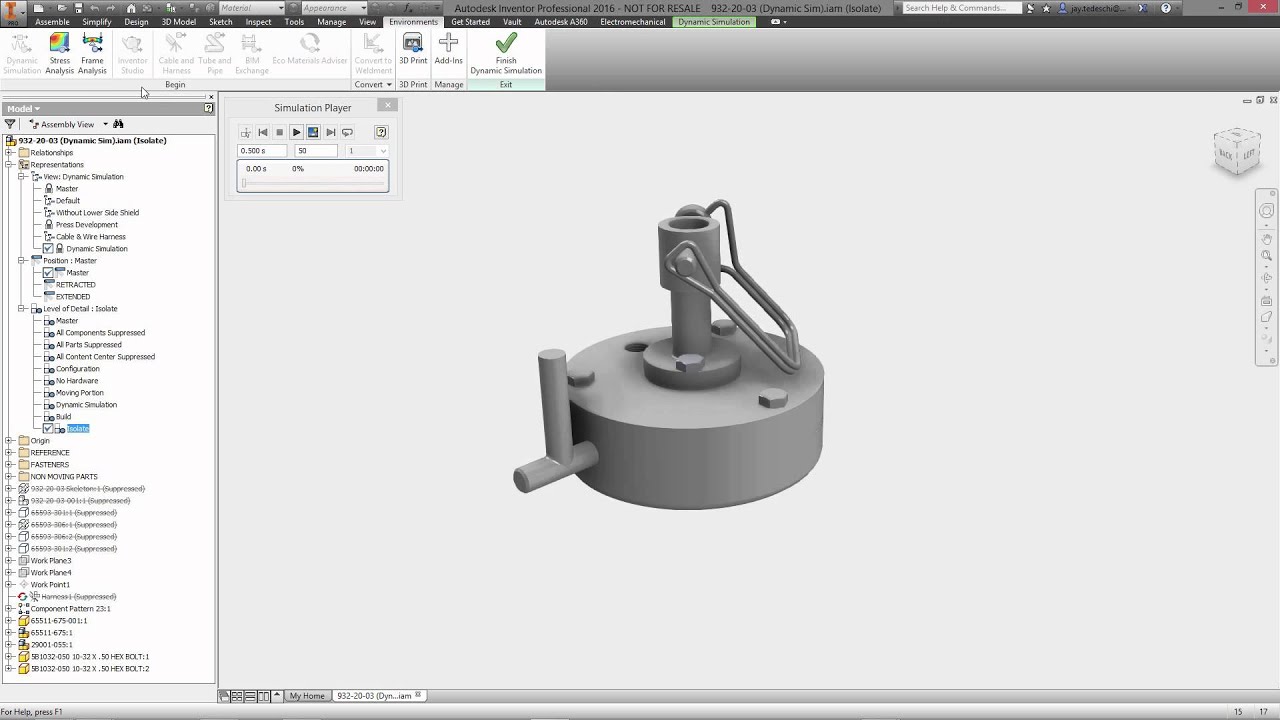 Autodesk Inventor dynamic simulation