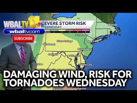 Maryland weather forecast: Thunderstorms, high winds across region Wednesday