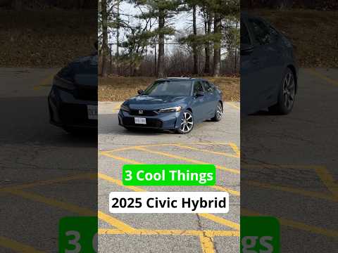 3 Cool Things 2025 Honda Civic Hybrid #automobile #carreview #hybrid