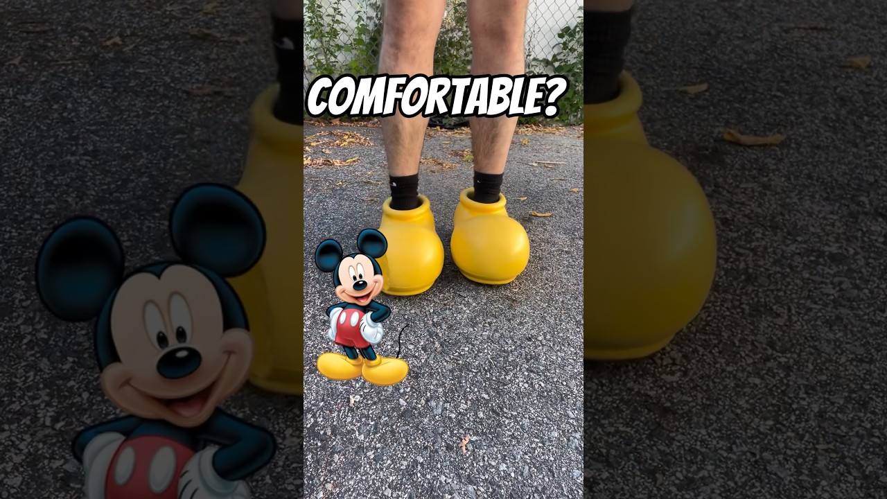 ARE MICKEY MOUSE’S BOOTS COMFORTABLE? #sneaker #sneakerheads #basketballshoes