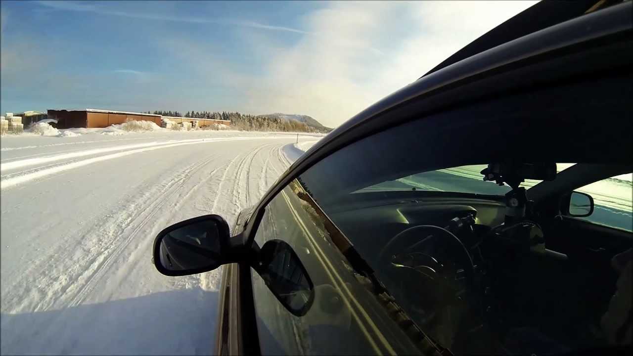 Winter testing - path-following handling track