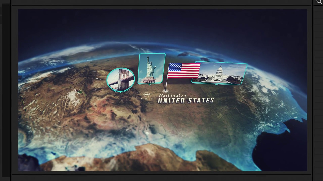 3D Interactive Earth Globe-After Effects Template Videohive