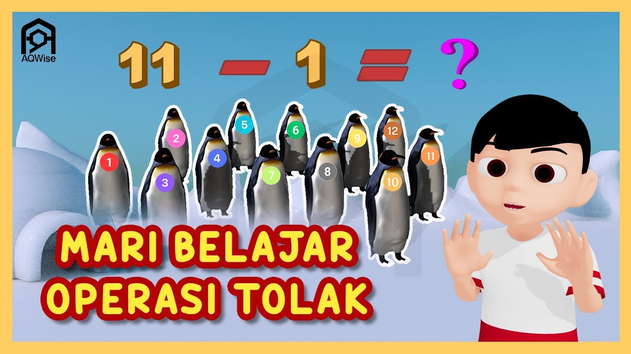 Mari Belajar Operasi Tolak | Aiman Tadika | Lagu Kanak-Kanak Tadika