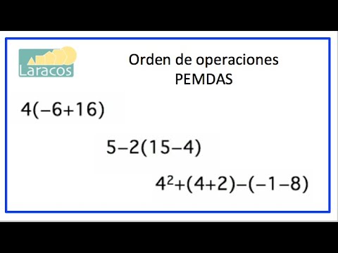 Orden de operaciones con PEMDAS 1 | aprendamosfacil