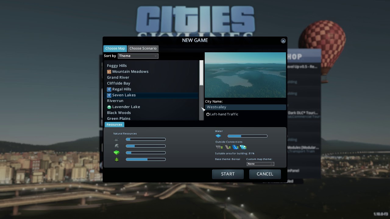 Cities: Skylines - Mass Transit - Maps and Scenarios