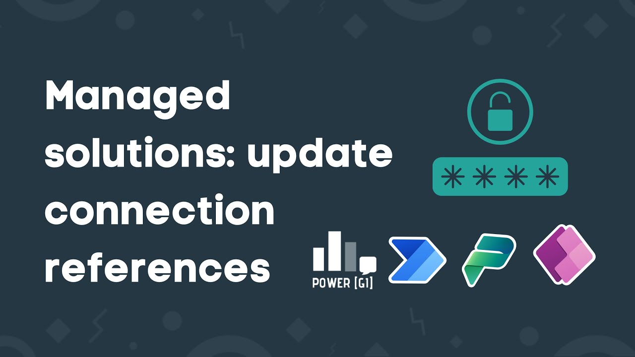 Update connection reference for a managed solution