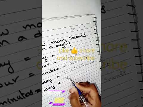 #short #How many seconds in a day #knowledge #short