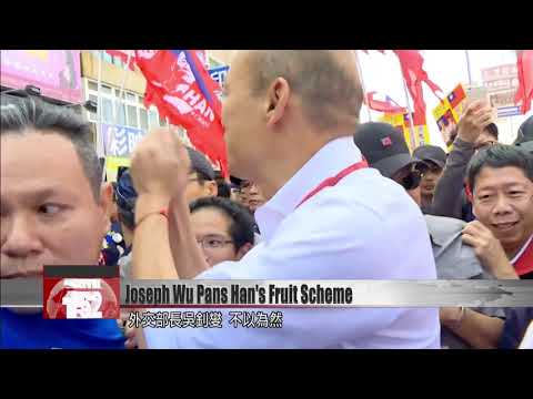 Han’s fruit sales scheme ‘has diplomats worried’: Joseph Wu