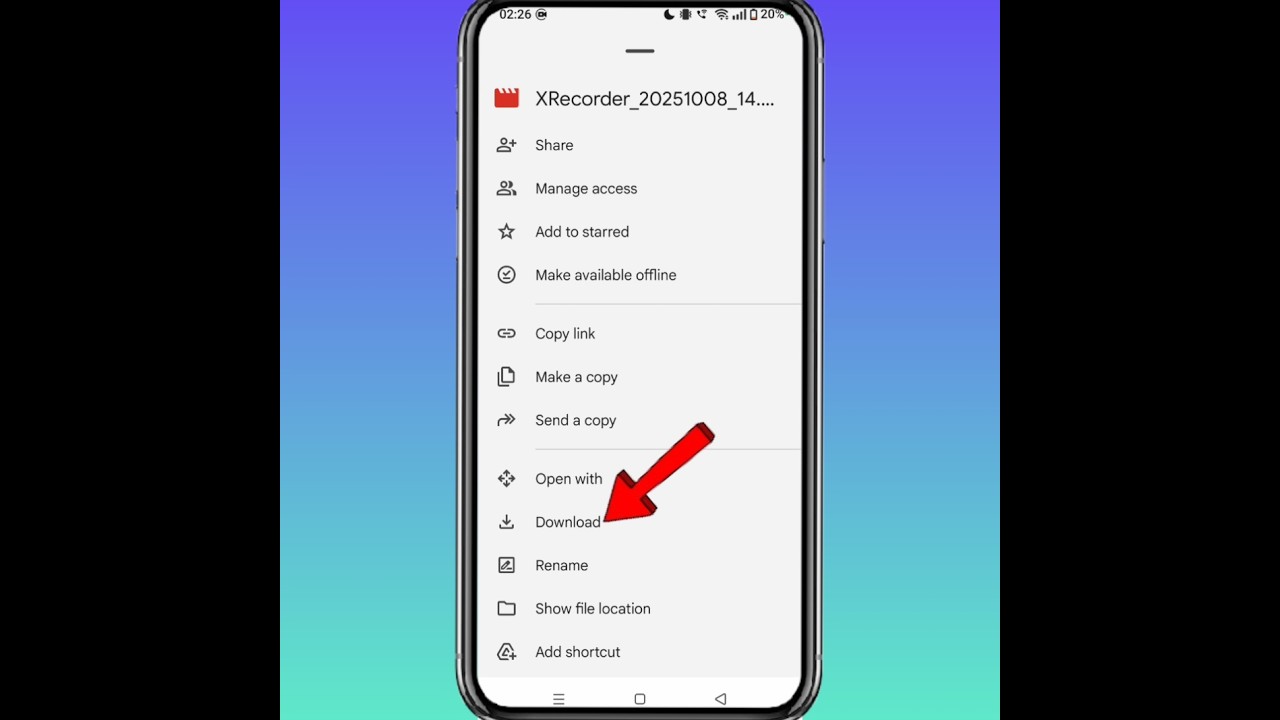 How To Download Video From Google Drive To Phone #googledrive