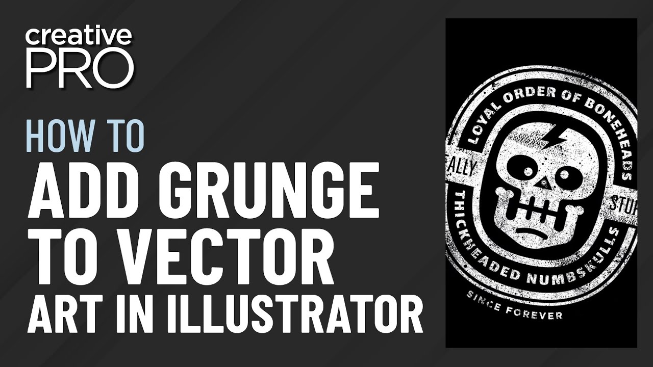Illustrator: How to Add Grunge to Vector Artwork (Video Tutorial)