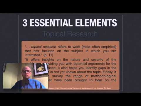 Conceptual framework: how to defend and provide key information on the ...