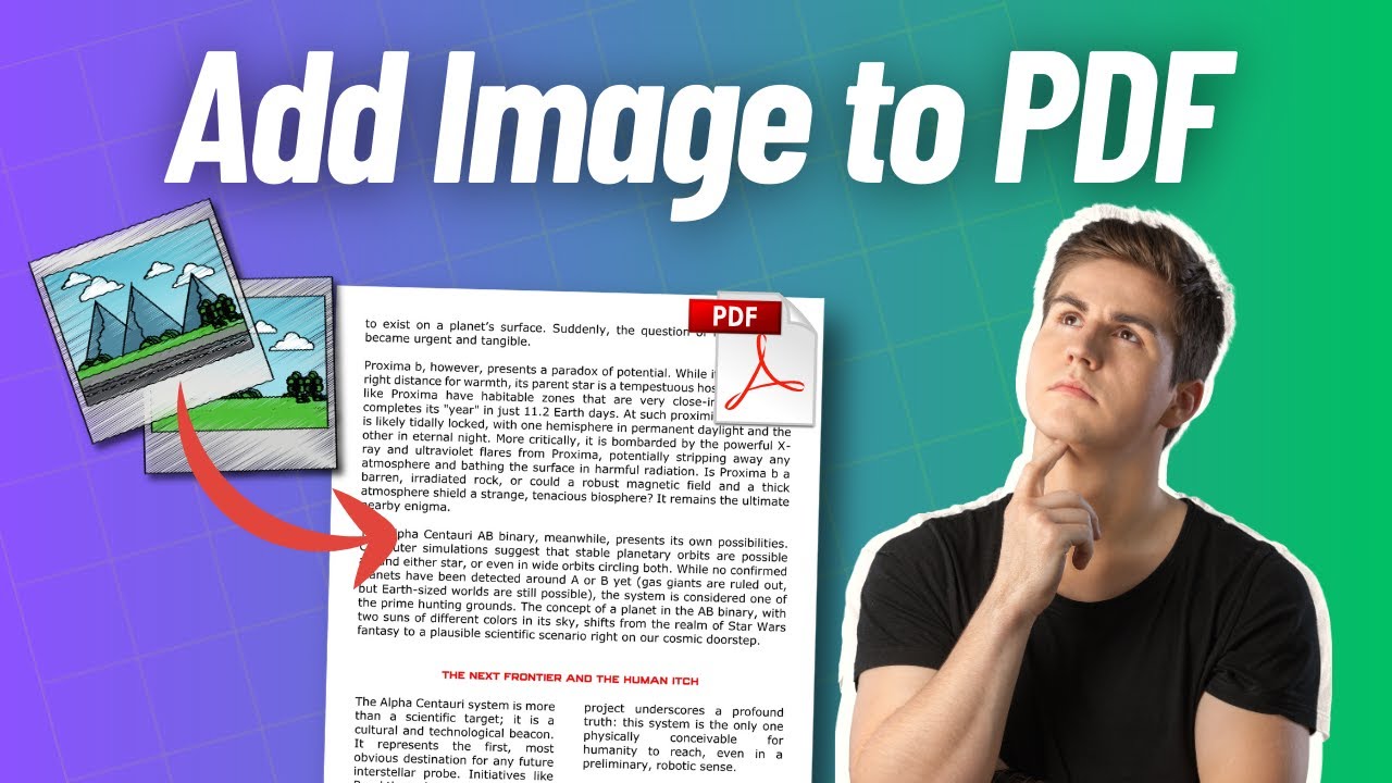 How to Insert Image in PDF File | Add Picture to PDF with Free Solution