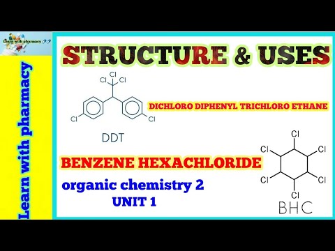 Structure and uses of DDT and BHC || Organic chemistry 2