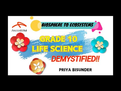 Life Science Grade 10: Biosphere to Ecosystems – ArcelorMittal Sebokeng ...