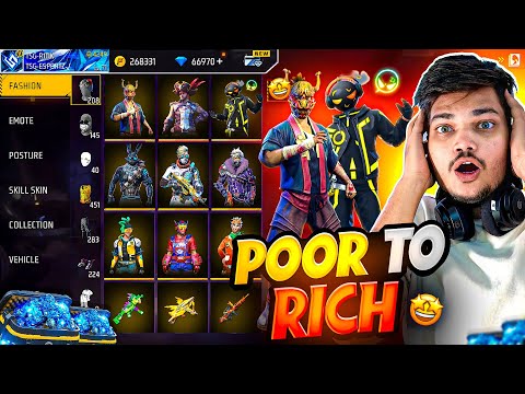 FREE FIRE SPENDING 15.000 DIAMONDS ON NOOB🤮 LEVEL 1 ID TO MAKE IT PRO😍 -GARENA FREE FIRE