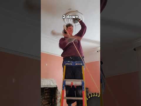 Plaster ceiling Rose installation