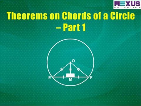 Theorems on Chords of a Circle – Part 1 -Ikenschool