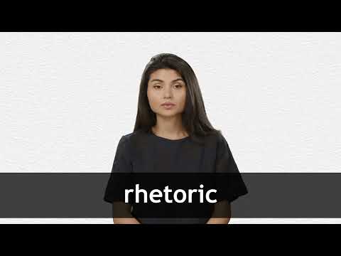 How to pronounce RHETORIC in American English