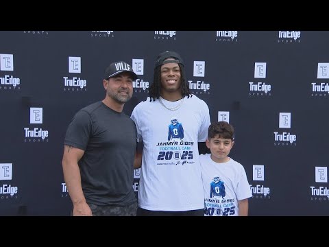 Detroit Lions' STAR running back Jahmyr Gibbs hosts a youth camp to give back to the community