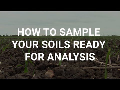 How to sample your soils ready for analysis