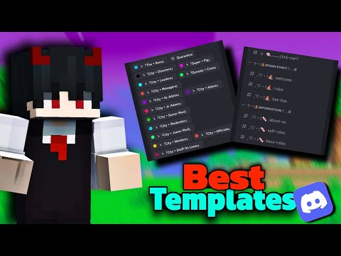 ????Best DISCORD TEMPLATES For Minecraft Content Creators