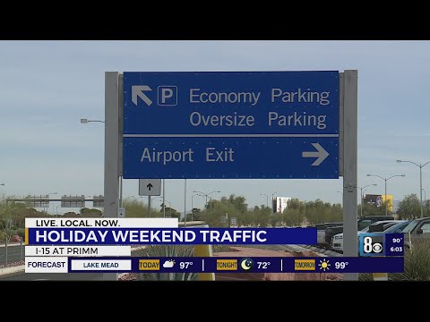 Harry Reid airport says parking is at capacity, advises use of remote lot near rental car lot