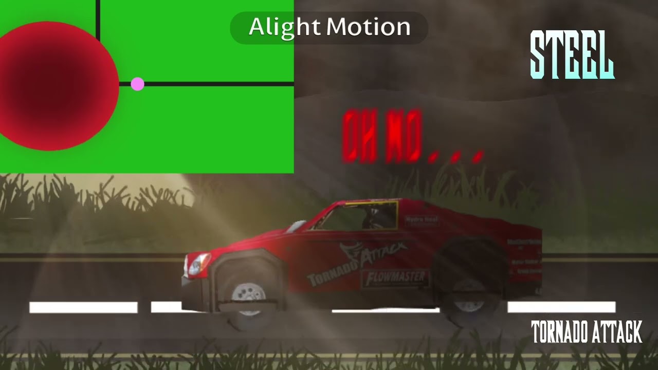 Tornado intercept animation 3||#tornado #alightmotion 