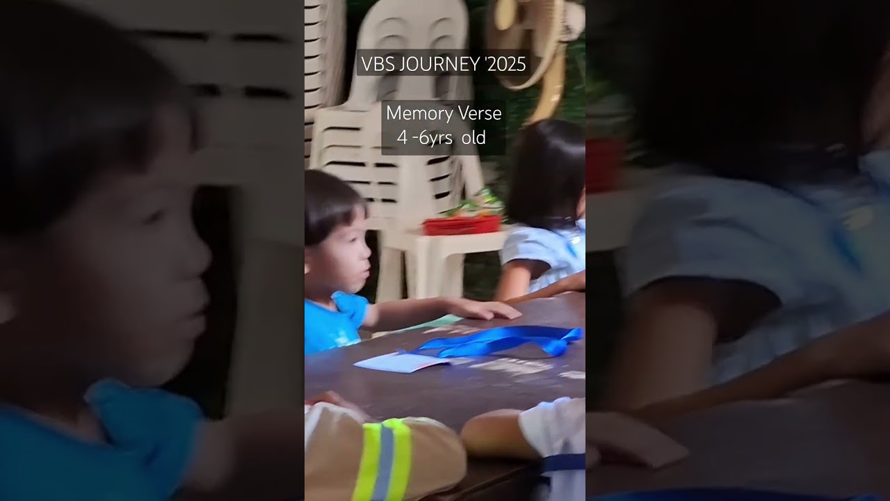 VBS MEMORY VERSE 4-6YRS OLD #christianfaith #vbs