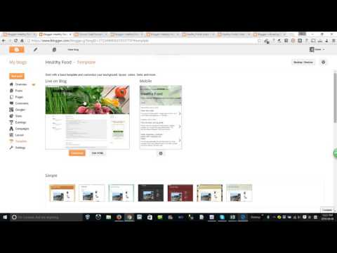 How to restore google blogger template
