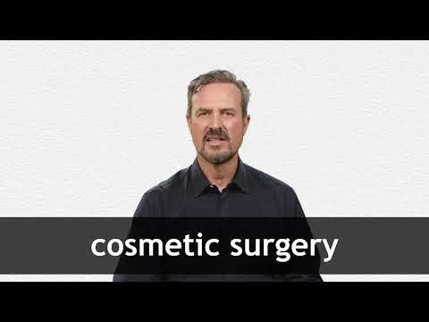How to pronounce COSMETIC SURGERY in American English