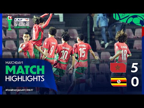 Morocco 5-0 Uganda Match Highlights l TotalEnergies AFCON U-17 l Matchday 1